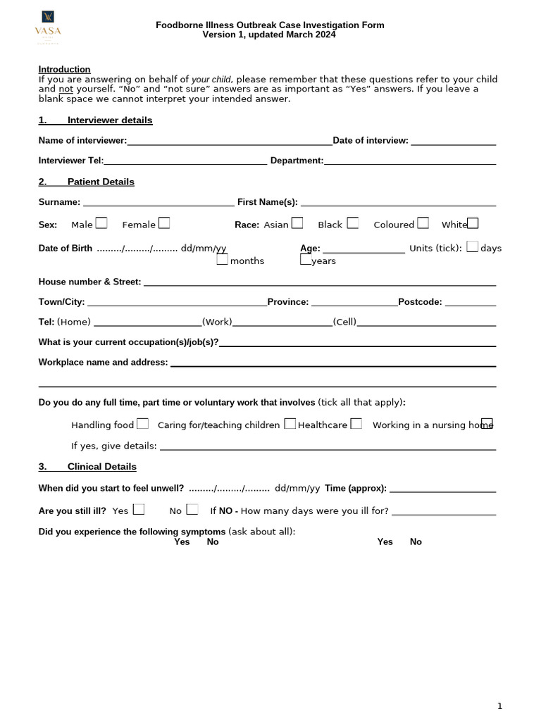 Foodborn Illness Investigation | PDF | Meal | Foods