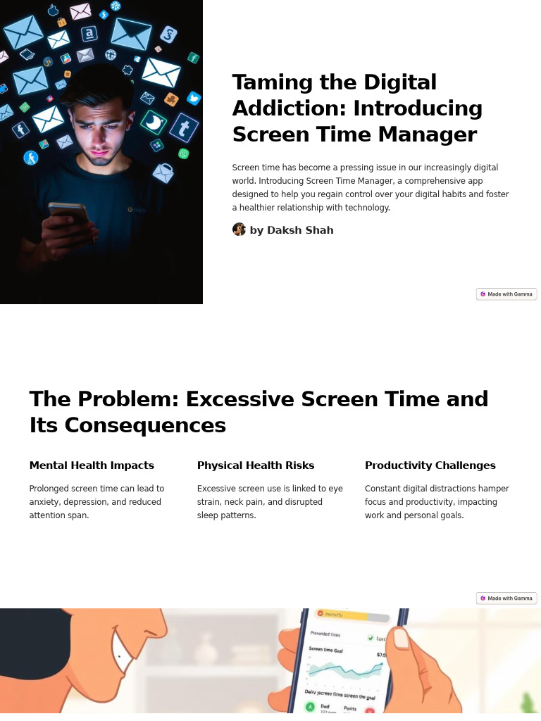 Screen Time Manager: Control Digital Use | PDF
