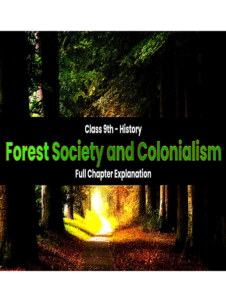 Forest Society and Colonism | PDF