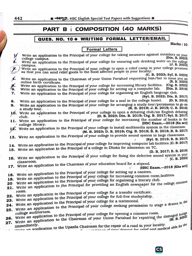 Formal Letter (All Board 2023) | PDF