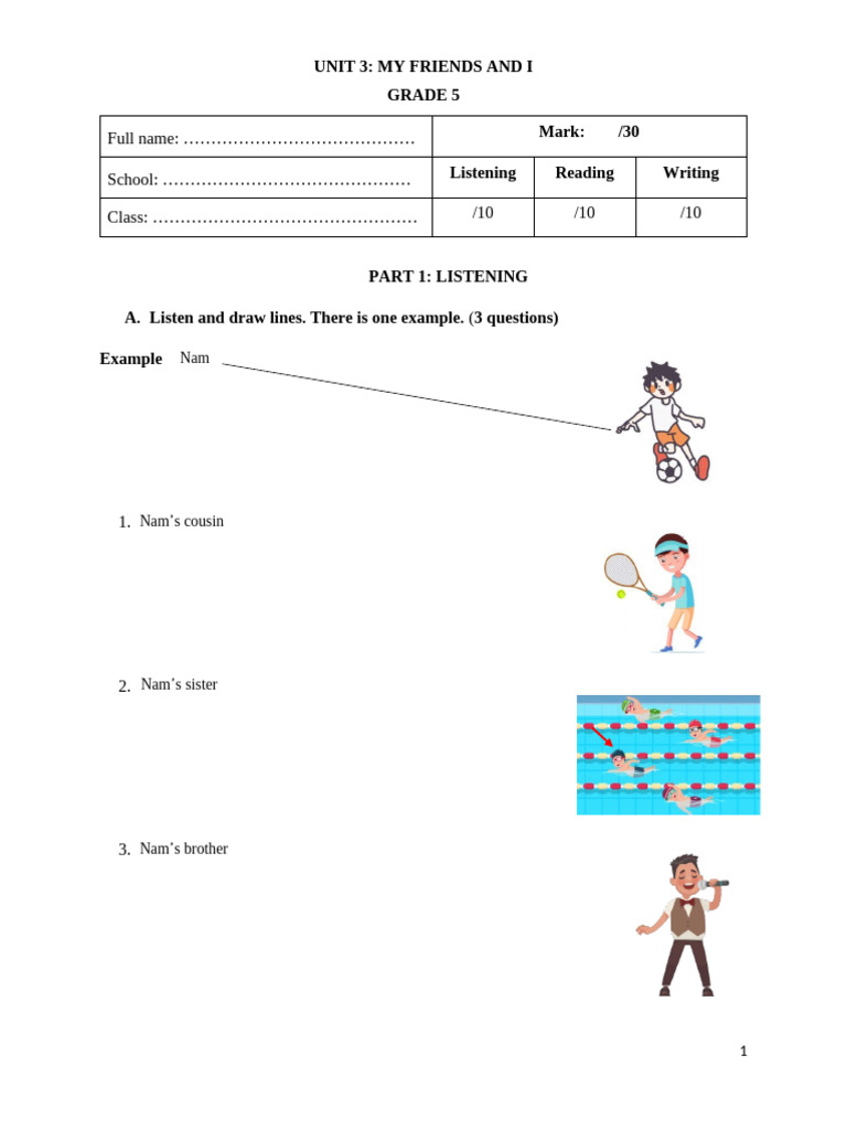 TA5 i-Learn Smart Start - Unit 3 (1) | PDF