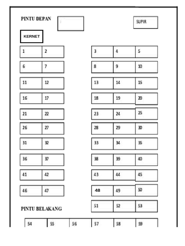 Denah Bus 59 2 - 3 | PDF