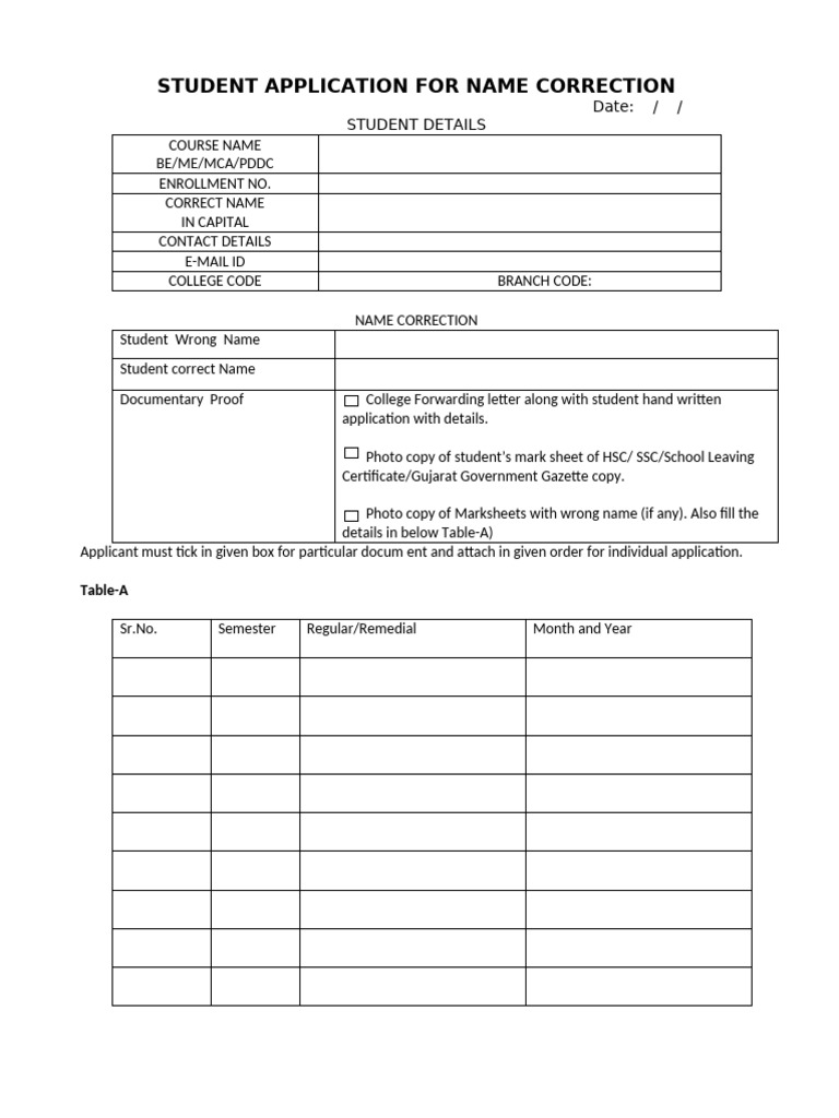 Name_Correction_form | PDF