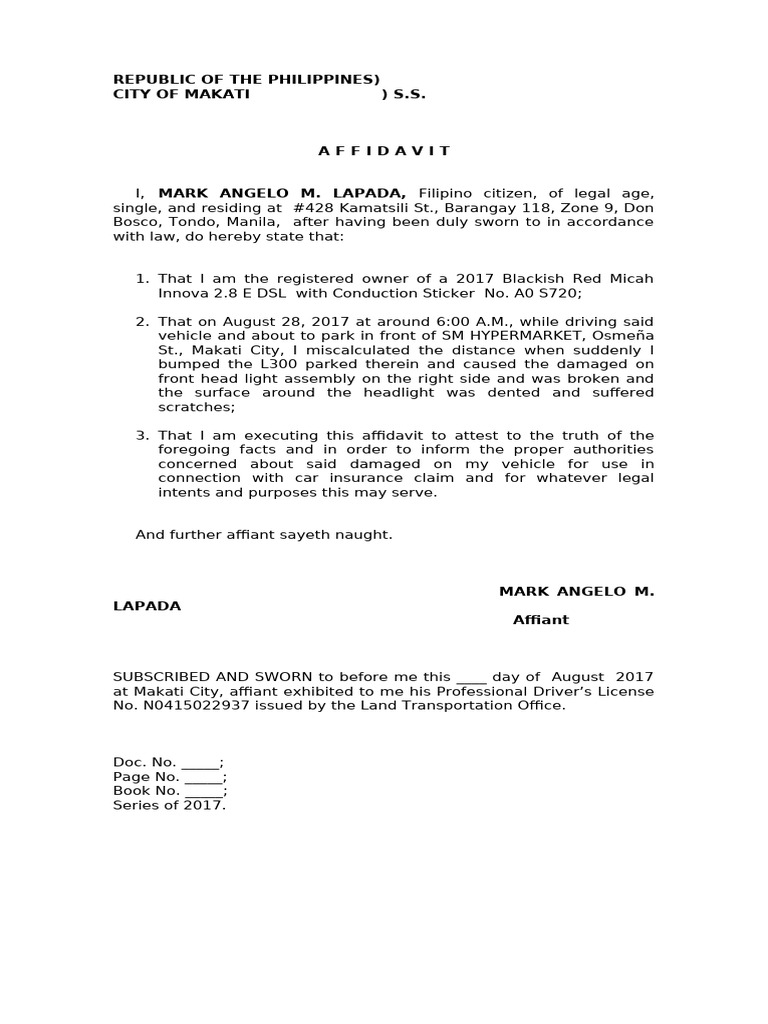 ACCIDENT LAPADA | PDF