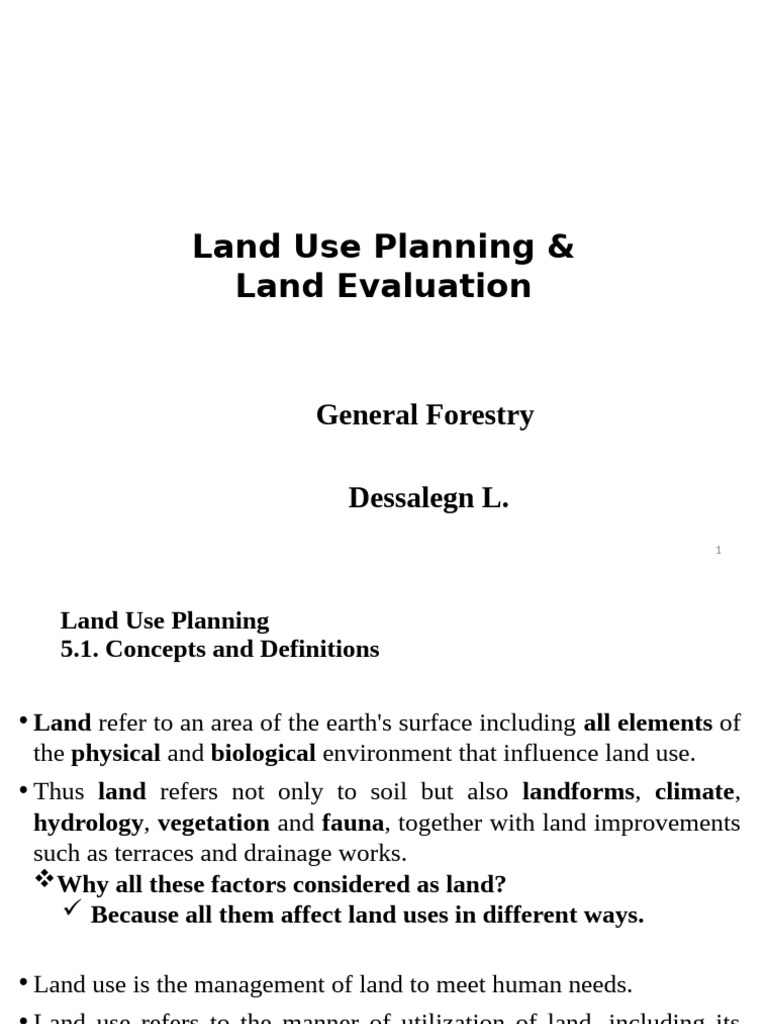 Land Use Planning and Evaluation Guide | PDF | Evaluation | Planning