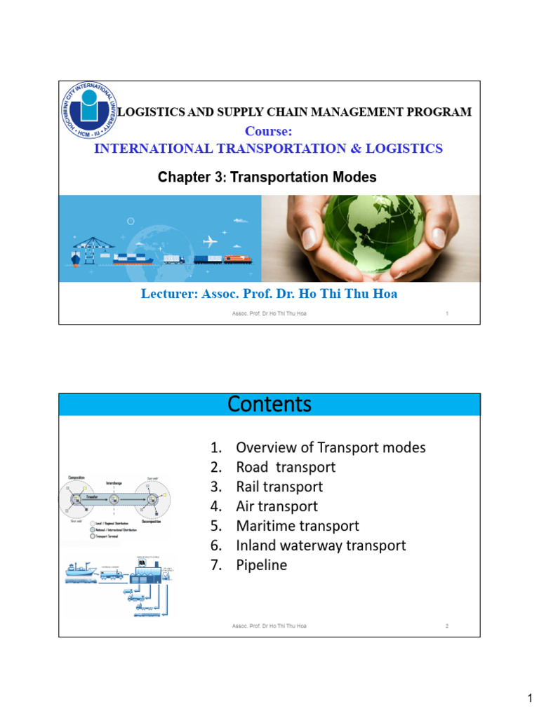 Chapter 3 - Modes of Transport-Student-All-Đã M Khóa | PDF | Cargo ...