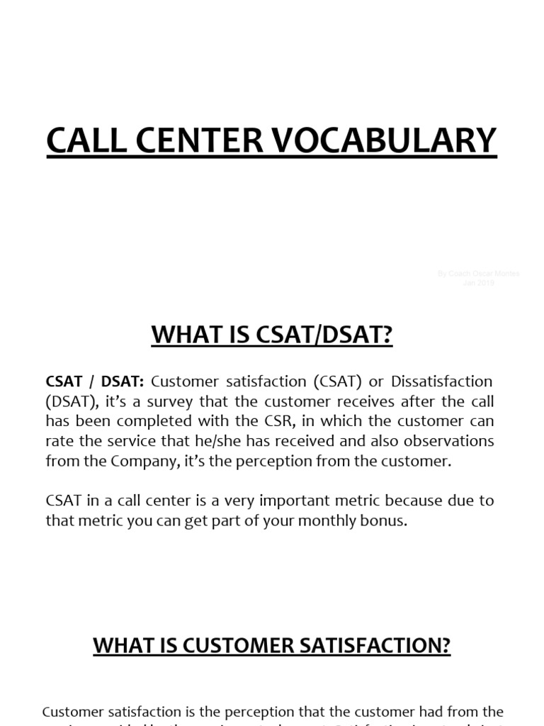 CC Vocabulary | PDF | Customer Satisfaction | Business