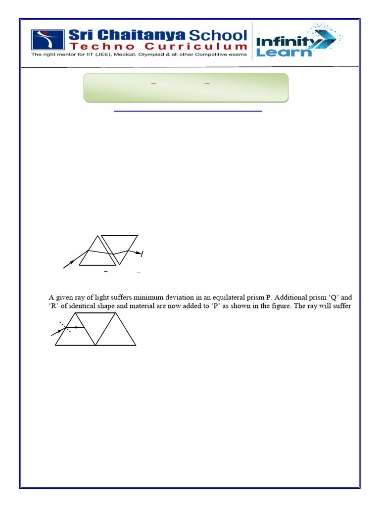 KAT (PAT) - X CLASS - WS - 3 (Human Eye and Colourful World) | PDF ...