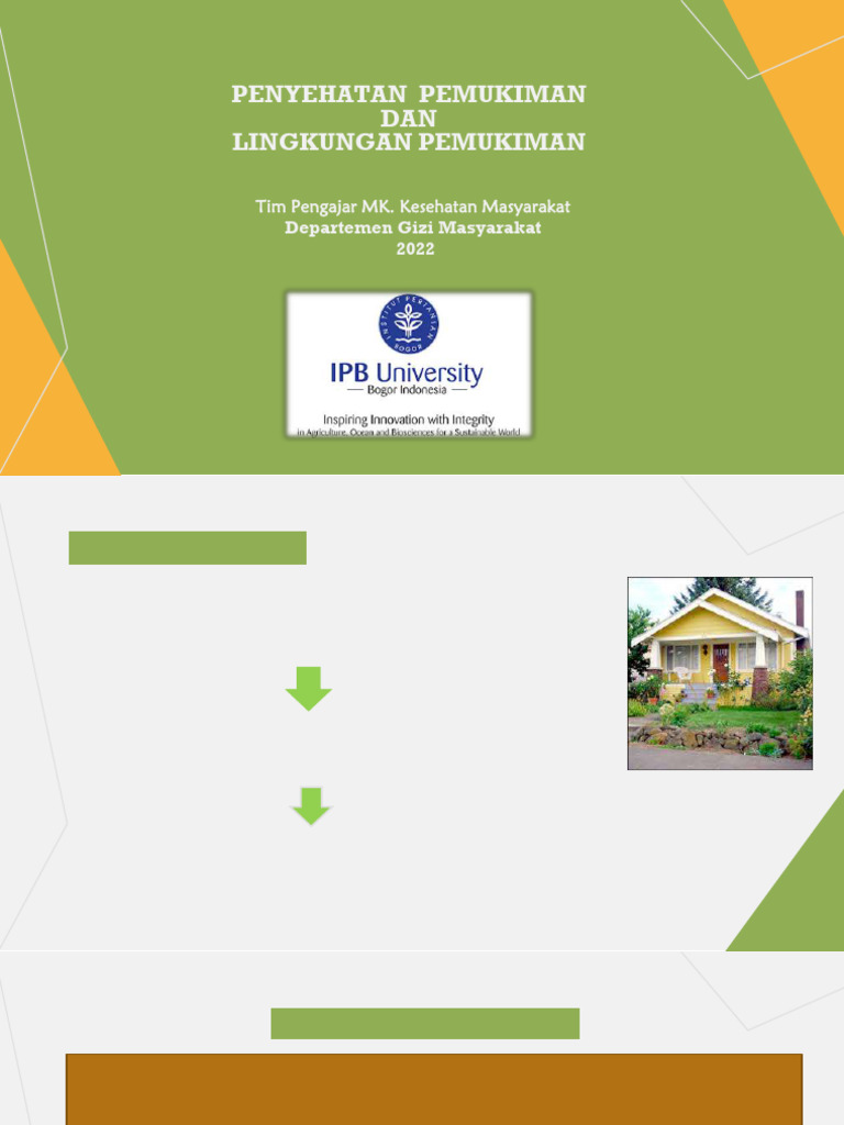 Panduan Rumah Sehat dan Pemukiman | PDF