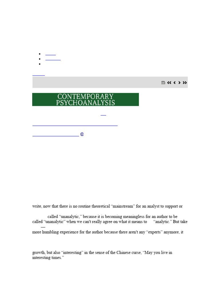 Potholes on the Royal Road in Psychoanalysis | PDF | Psychoanalysis ...