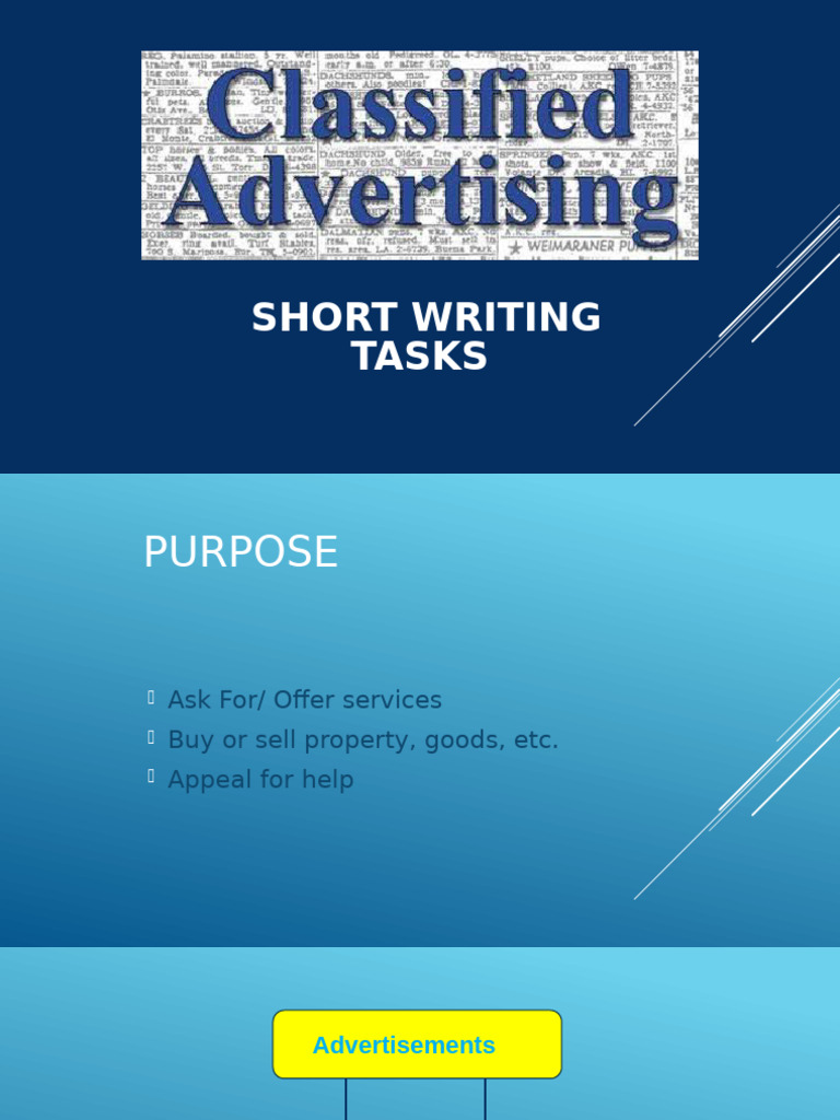How to Write Effective Classified Ads | PDF | Refrigerator | Advertising