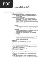 Aturan Turnamen PBNC 2021 | PDF
