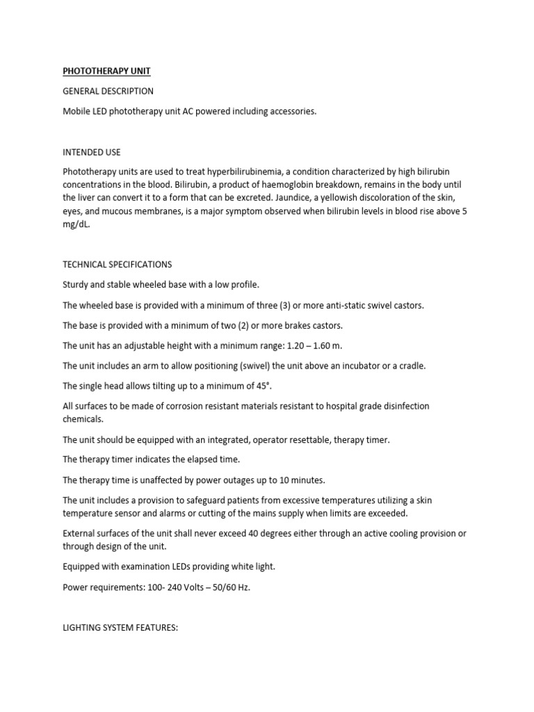 A. TECHNICAL SPECIFICATION | PDF | Electrocardiography | Electrical Engineering