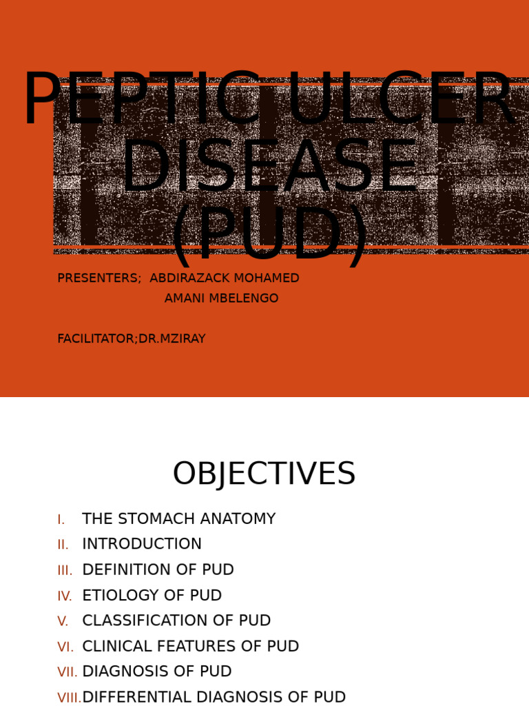 pud ppt | PDF | Stomach | Digestive System