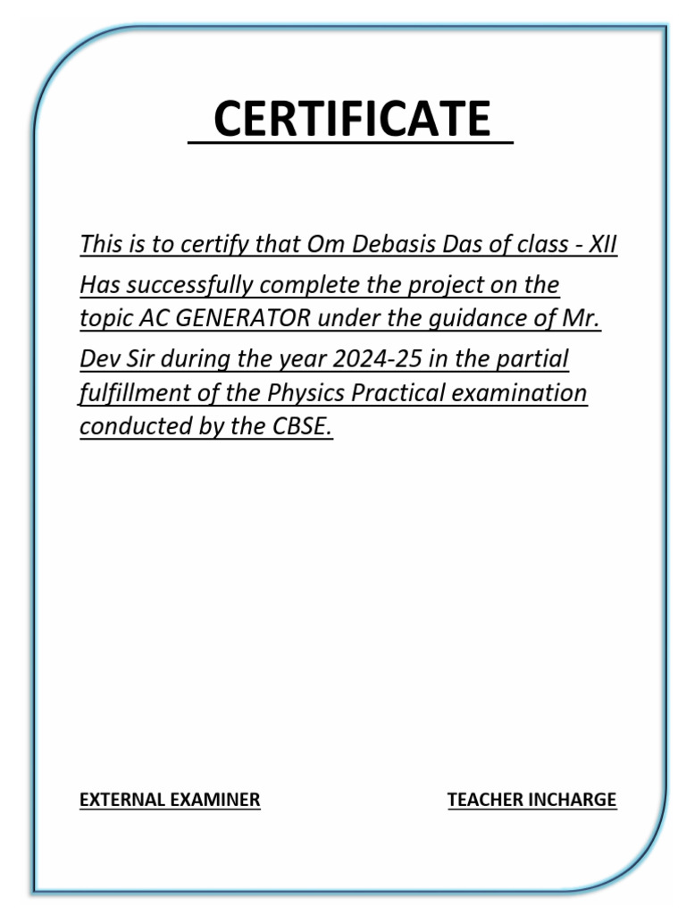 CERTIFICATE | PDF