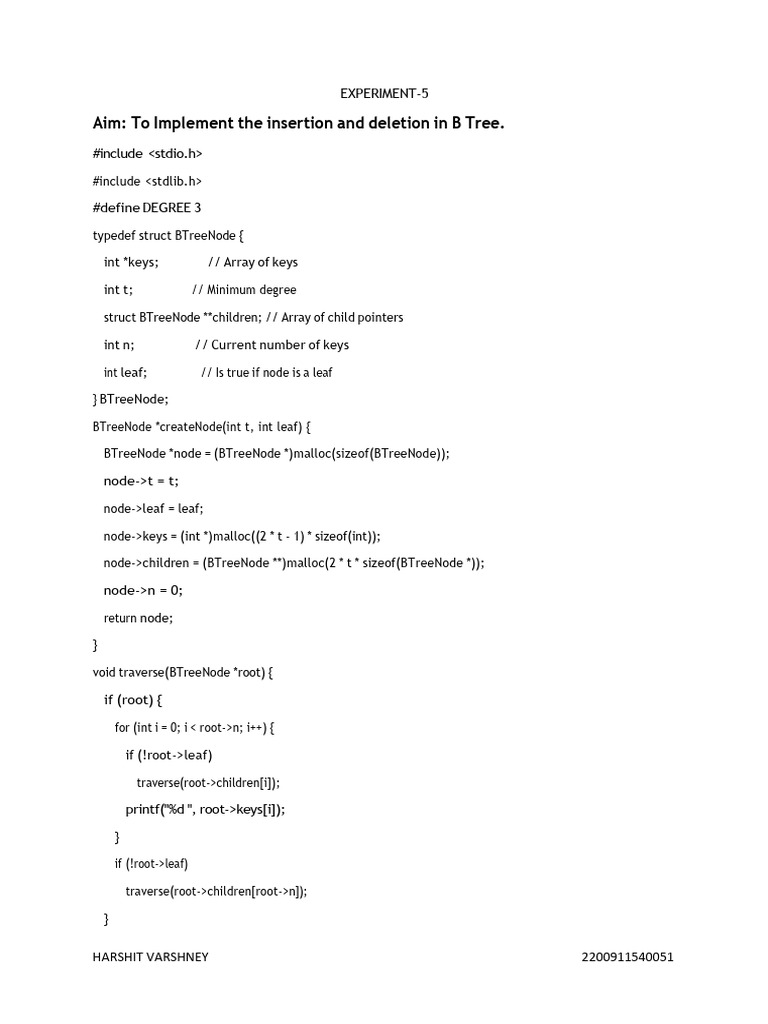 Exp_5_4 | PDF | Software Engineering | Algorithms And Data Structures