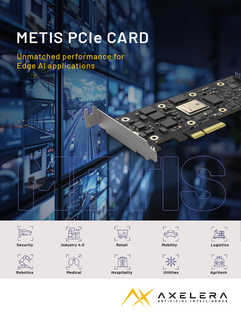 Axelera AI Pcie Ai Edge Accelerator Card | PDF | Artificial Intelligence | Intelligence (AI ...