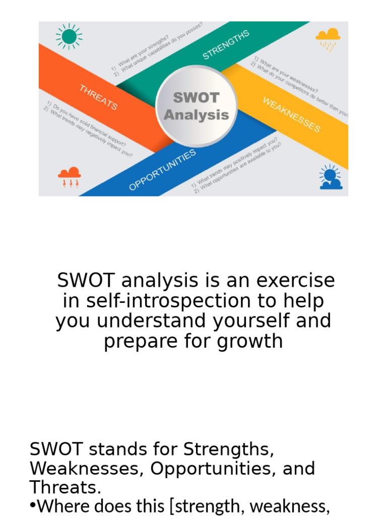 Swot Pressentation Newpptx | PDF | Swot Analysis | Psychology
