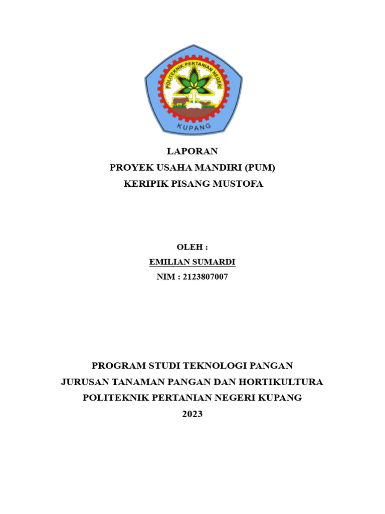 LAPORAN USAHA MANDIRI | PDF