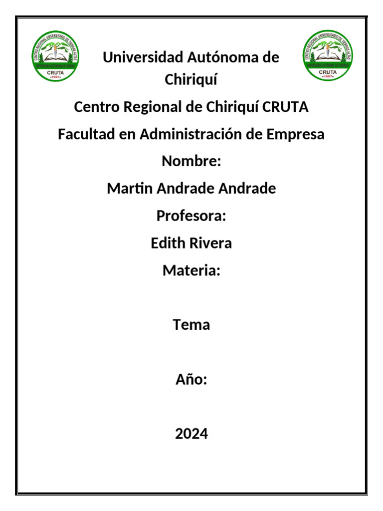Universidad Autónoma de Chiriquí | PDF