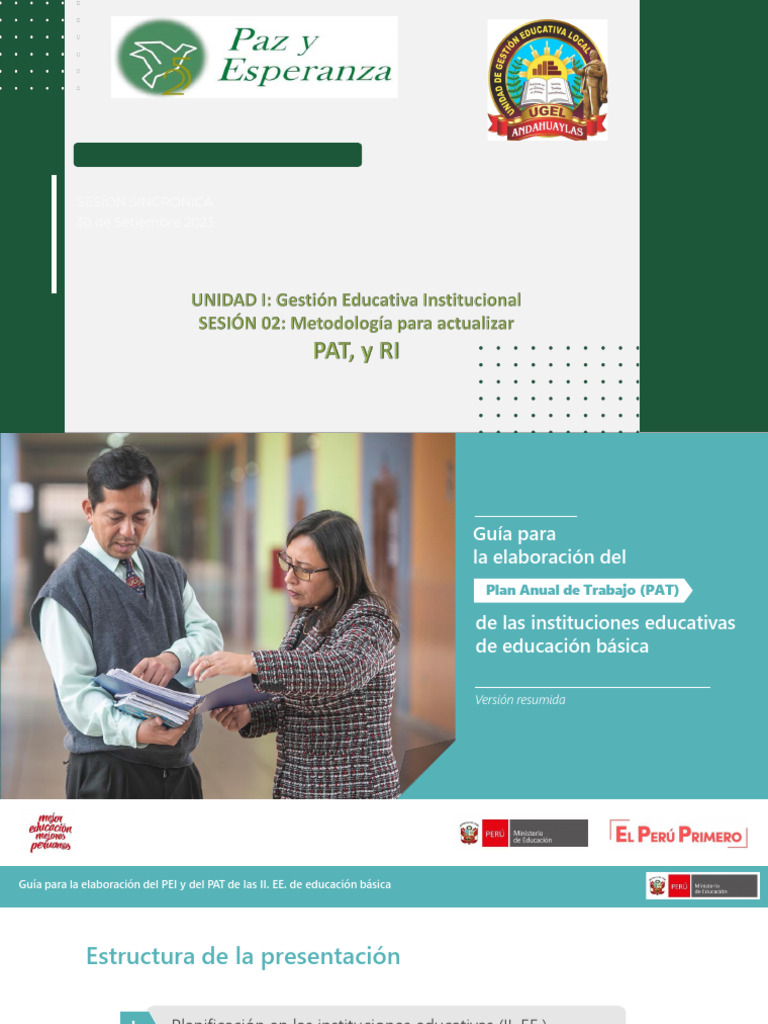 Guía para el PEI y PAT en Educación Básica | PDF | Educación primaria ...