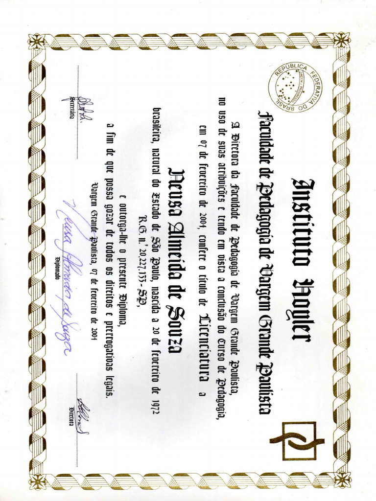 Diploma de Faculdade | PDF