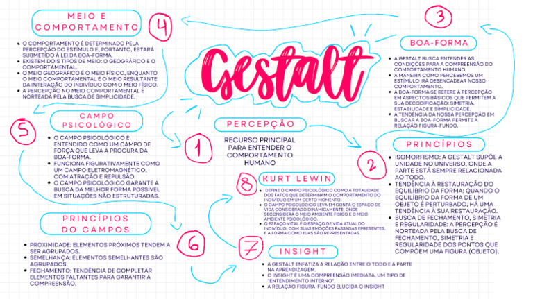 Princípios Psicológicos de Lewin | PDF