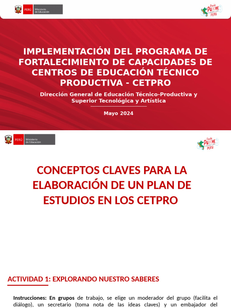 1 Presentación - Conceptos Claves - Dia 2 | PDF | Plan de estudios