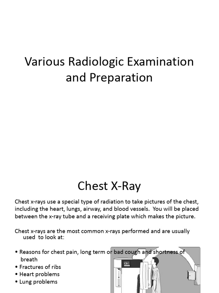 Various Radiologic Examination and Preparation | PDF | Ct Scan ...