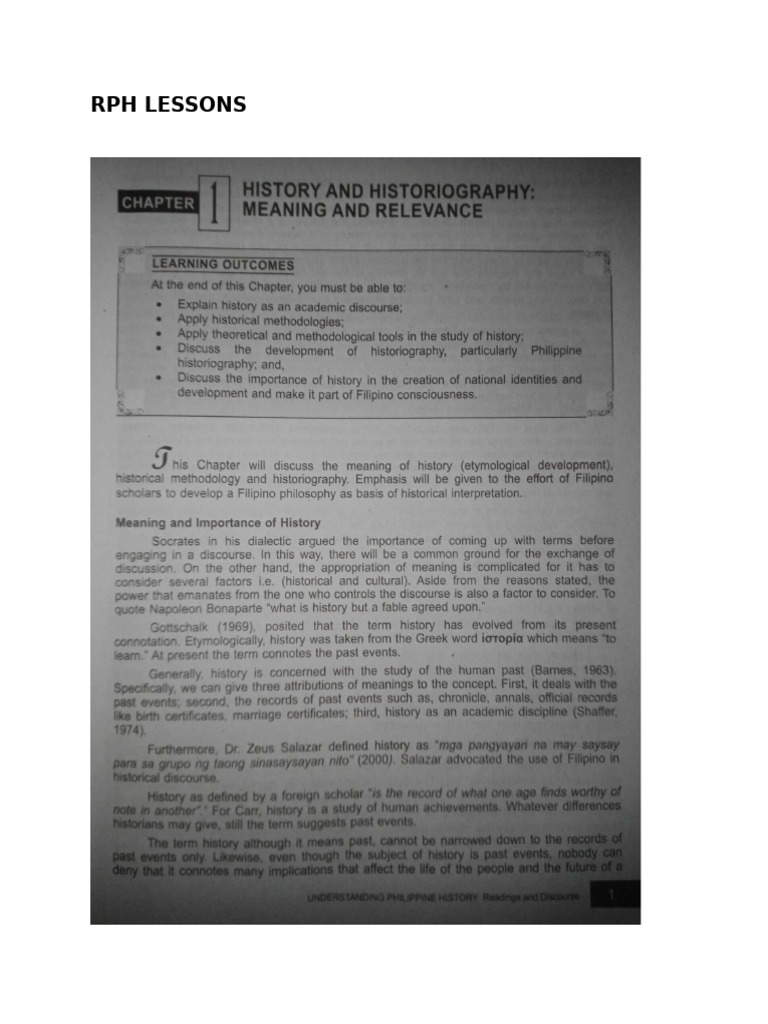 RPH 201 - Lessons | PDF