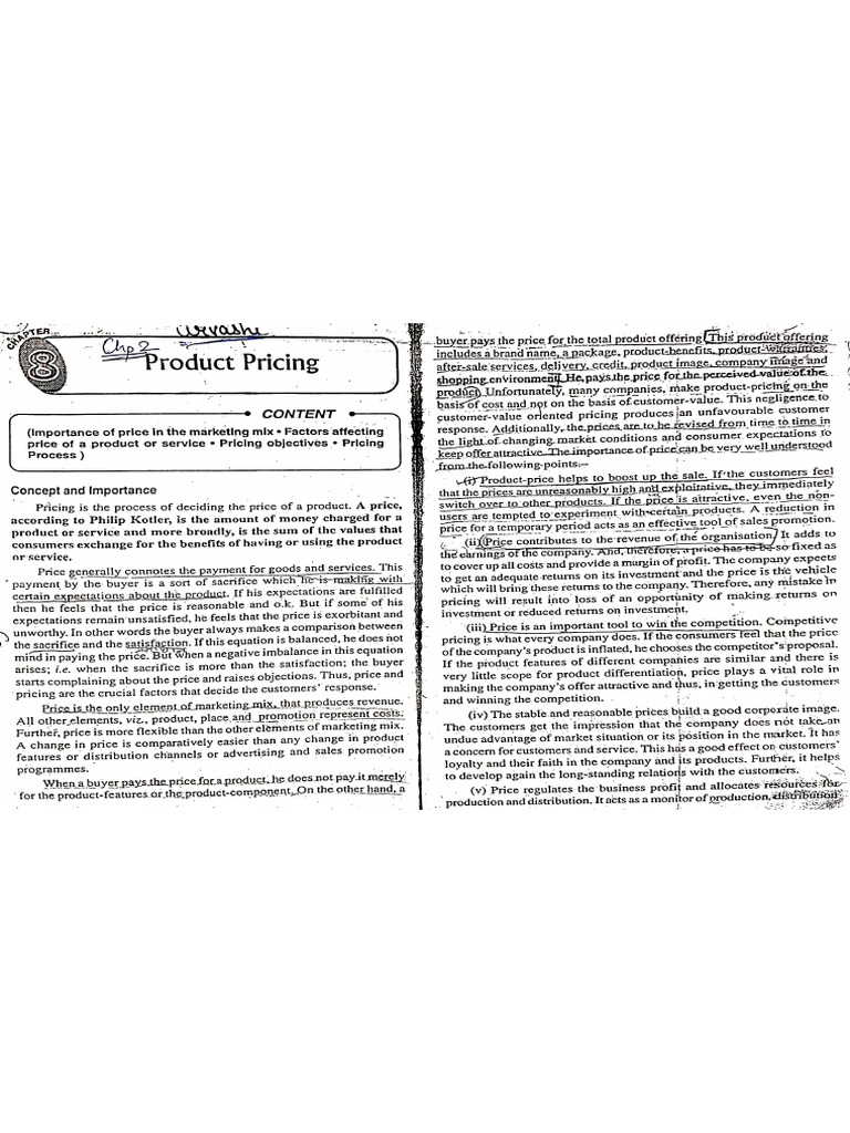 MM II Chap 2 - Pricing & Place Decisions | PDF