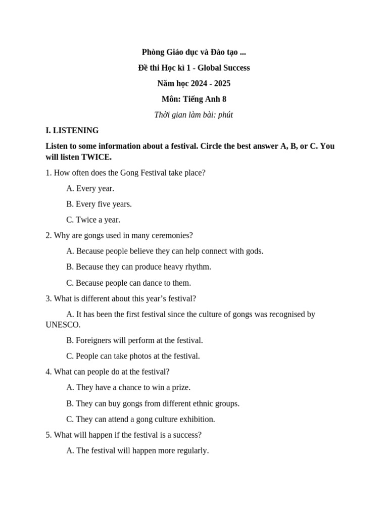 TA8-1 | PDF | Vietnam