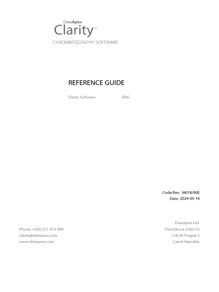 Clarity Reference Guide | PDF | Computer File | Login