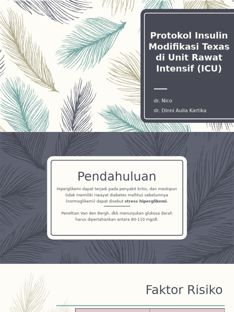 Protokol Insulin Texas di ICU | PDF