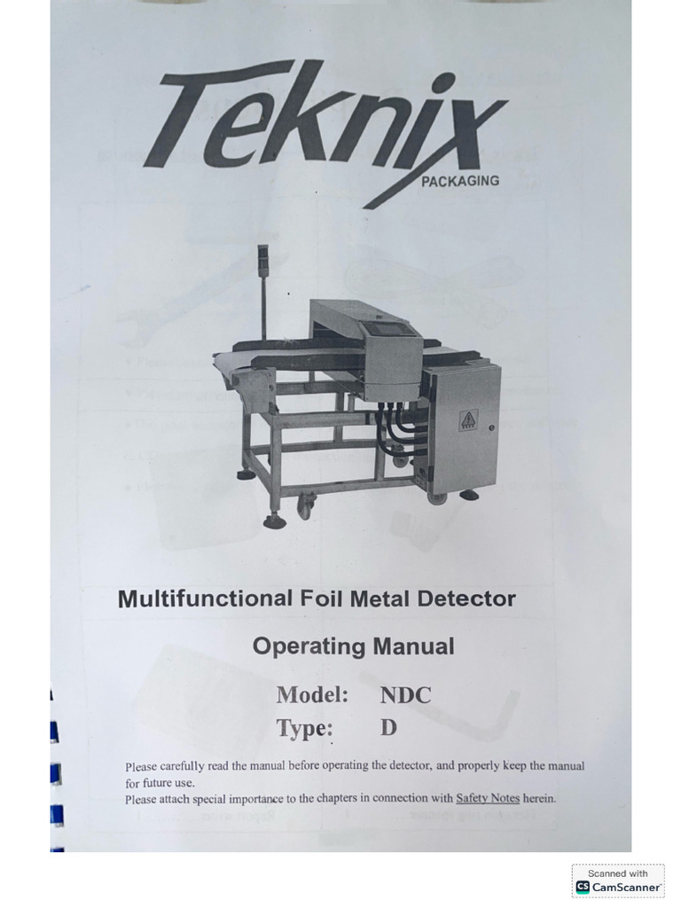 Manual de Detector de Metales | PDF