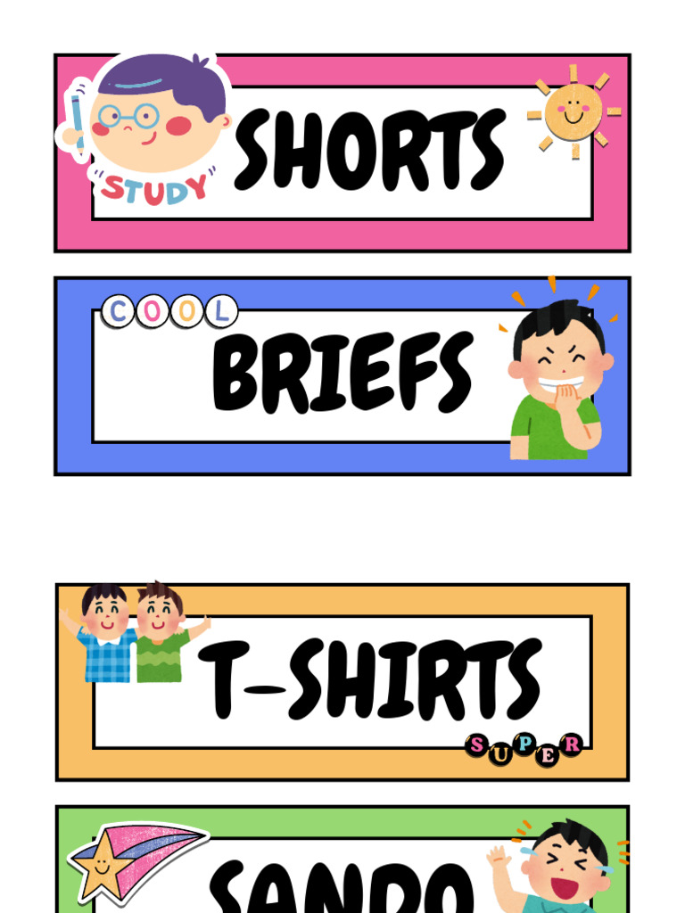Classroom Name Tags in Colorful Bold Style | PDF