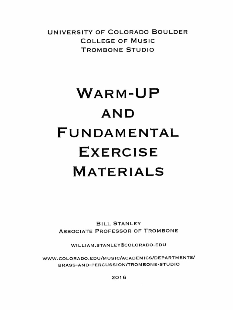 Warmup Fundamentals 2016 | PDF