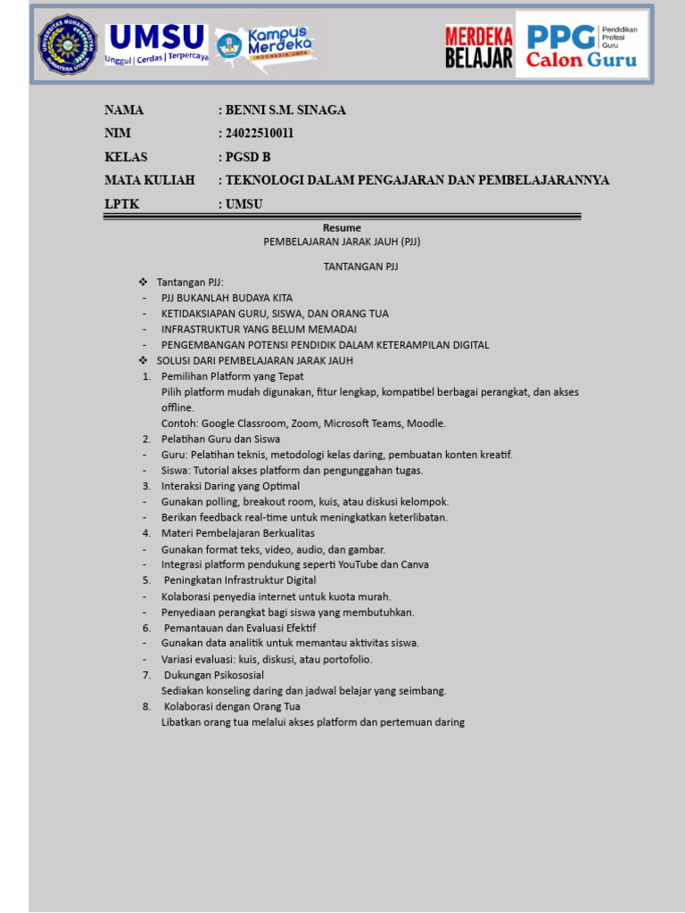 T.4.5. Elaborasi Pemahaman - Benni Sinaga | PDF