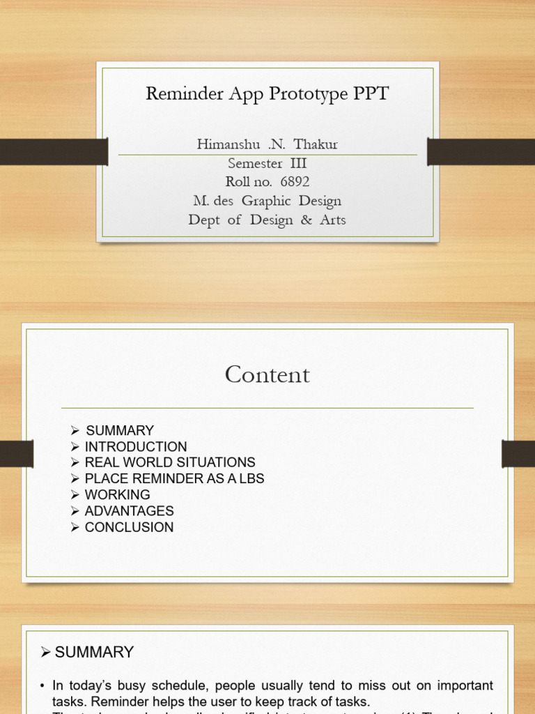 Reminder app prototype | PDF | Location Based Service | Computer Network