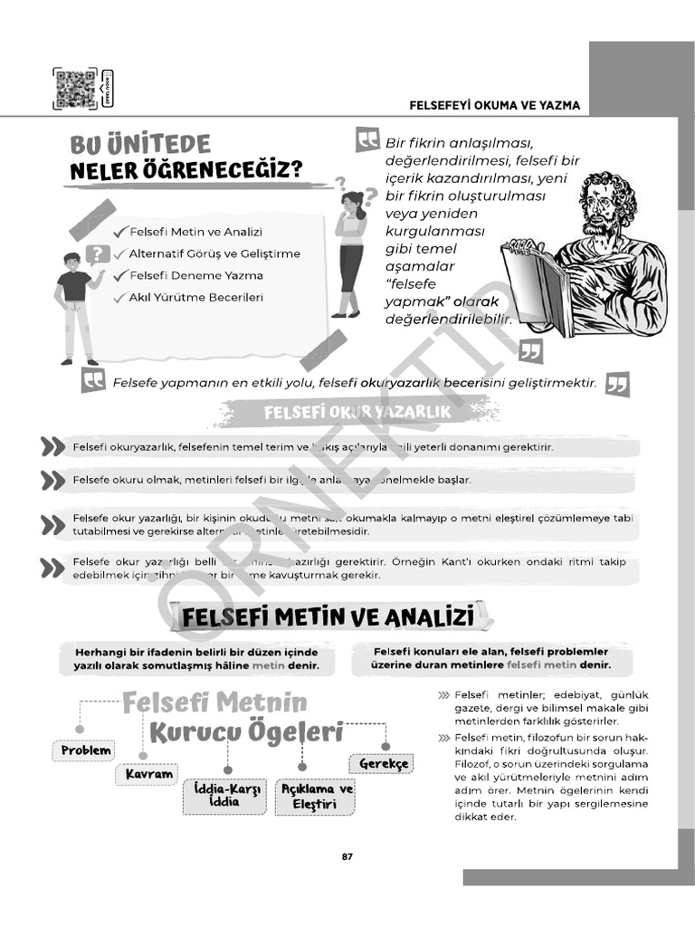 Unite Felsefi Okuma Ve Yazma PDF | PDF