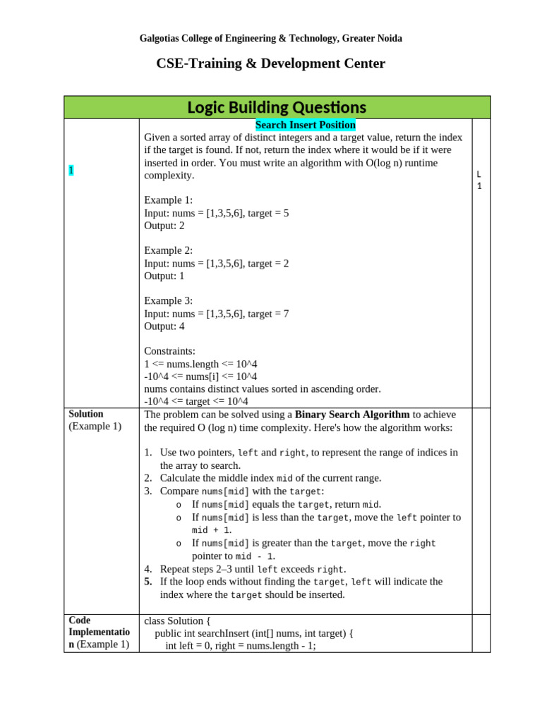 Coding Challenges for CSE Students | PDF | Time Complexity | Computing