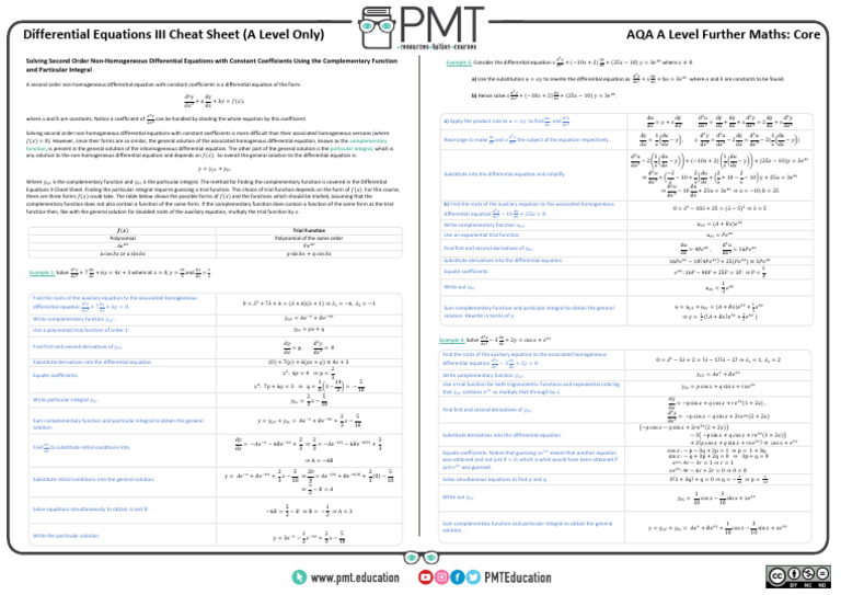 Differential Equations III | PDF | Ordinary Differential Equation ...