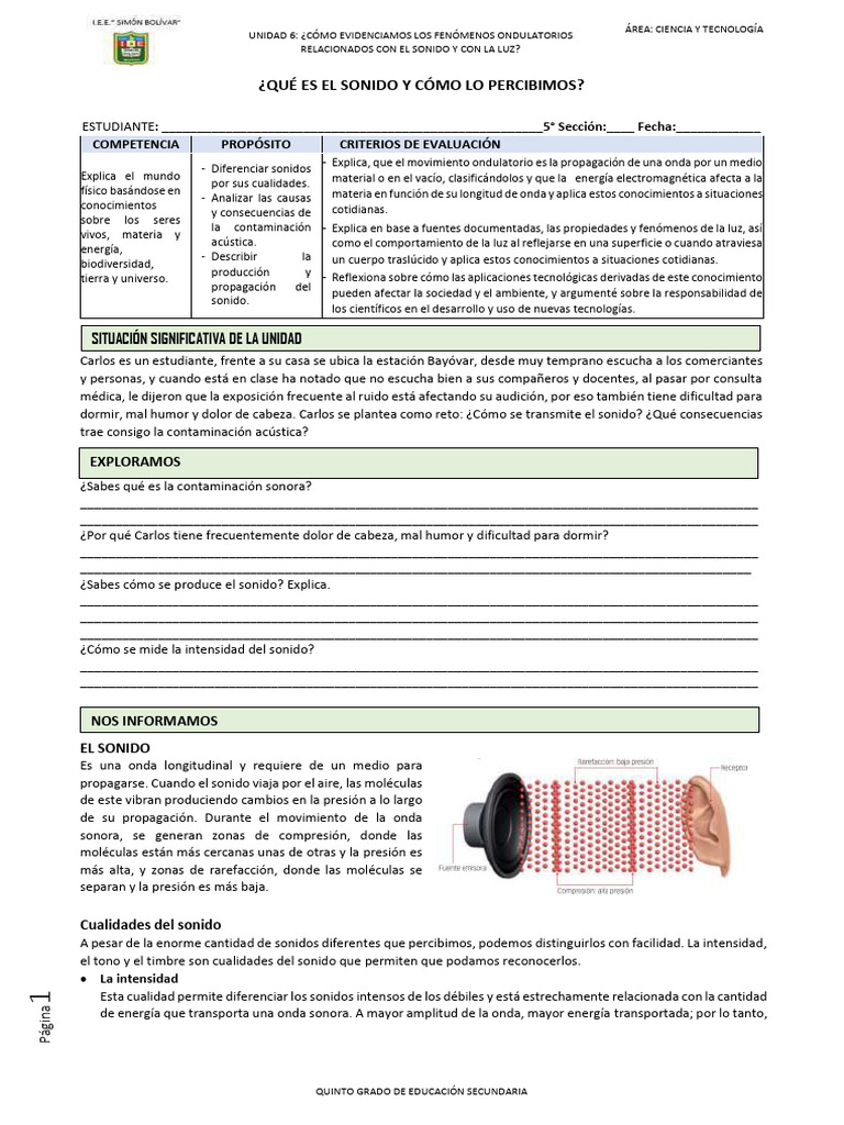 QUÉ ES EL SONIDO | PDF | Sonido | Olas