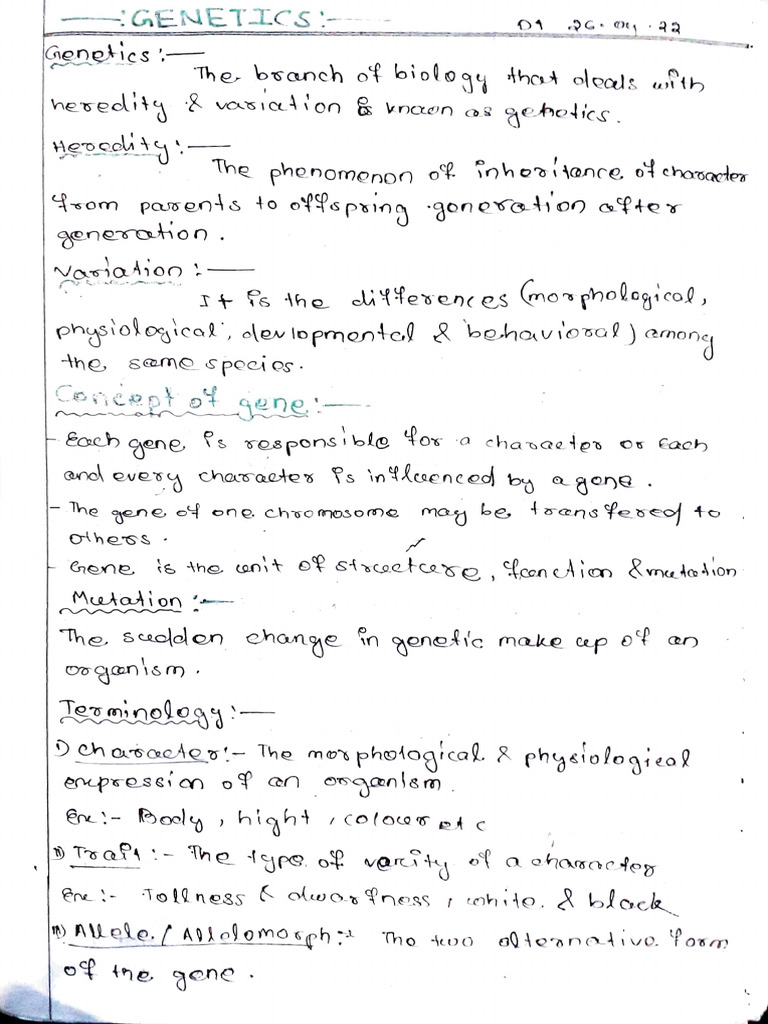 Zoology Chapter-1 | PDF