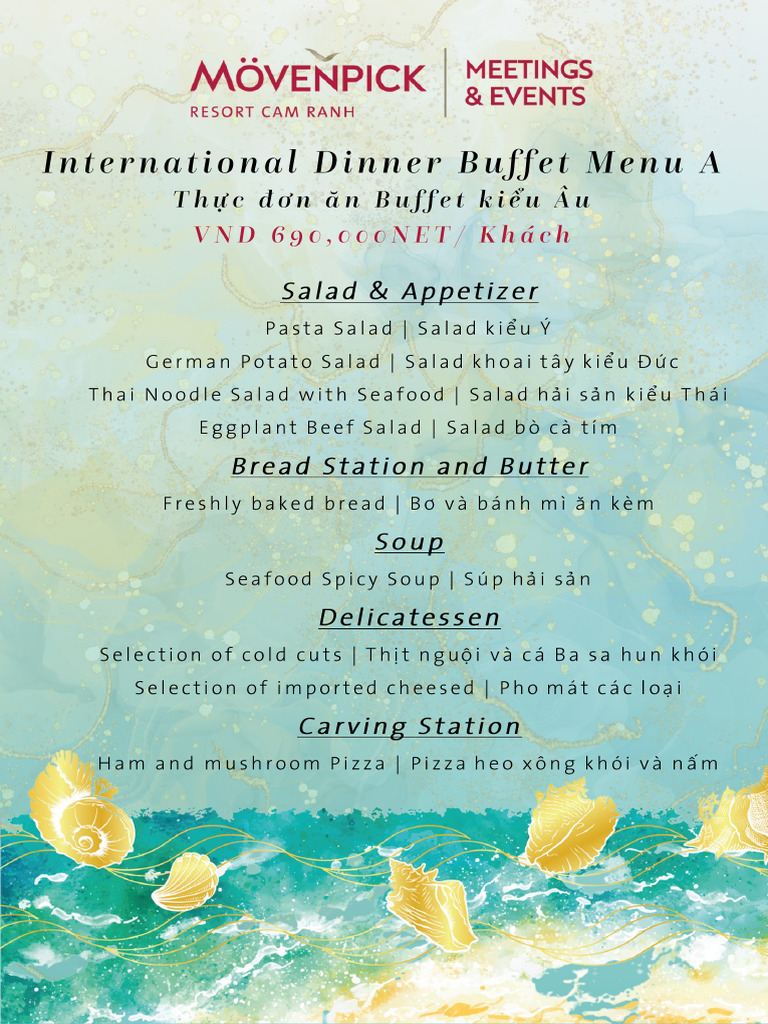 Movenpick - Menu Buffet International 690-965 | PDF