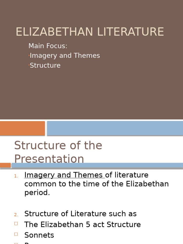 Elizabethan Literature | PDF | English Literature | Romeo And Juliet