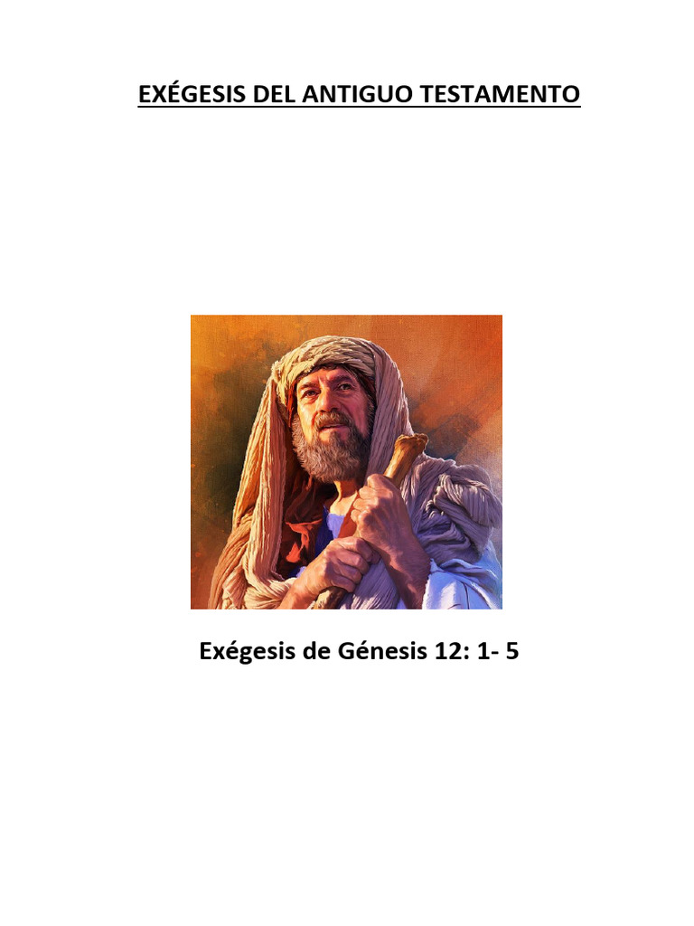 EXÉGESIS DE Genesis 12 Parte 3 | PDF | Abrahán | Creencia religiosa y ...