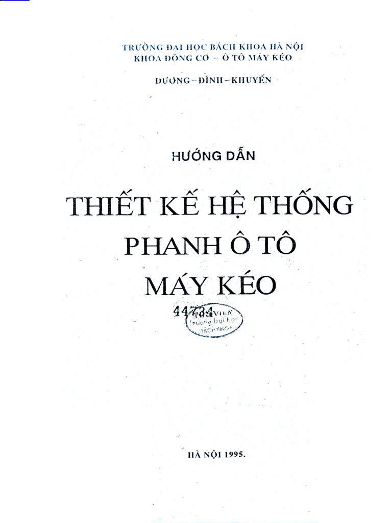 Thiet Ke He Thong Phanh o To May Keo | PDF