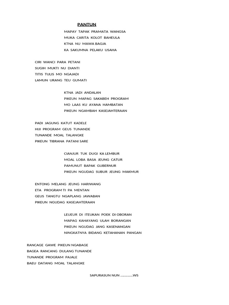 PANTUN | PDF