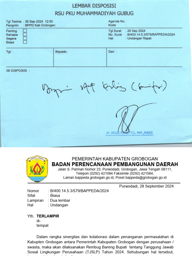 017. SURAT UND RAKOR TJSL 1 OKT 2024 1 | PDF